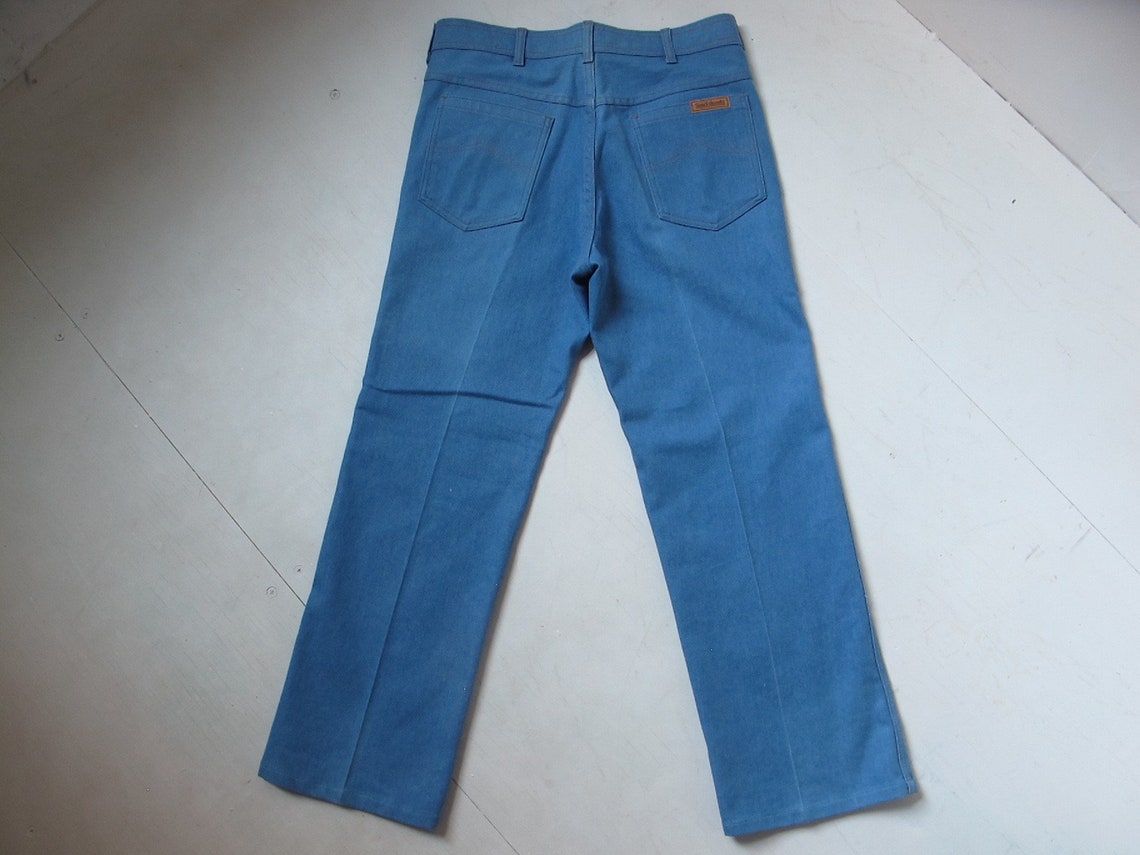 Vintage 1970's 1980's Sport-about Powder Blue Jeans/ - Etsy