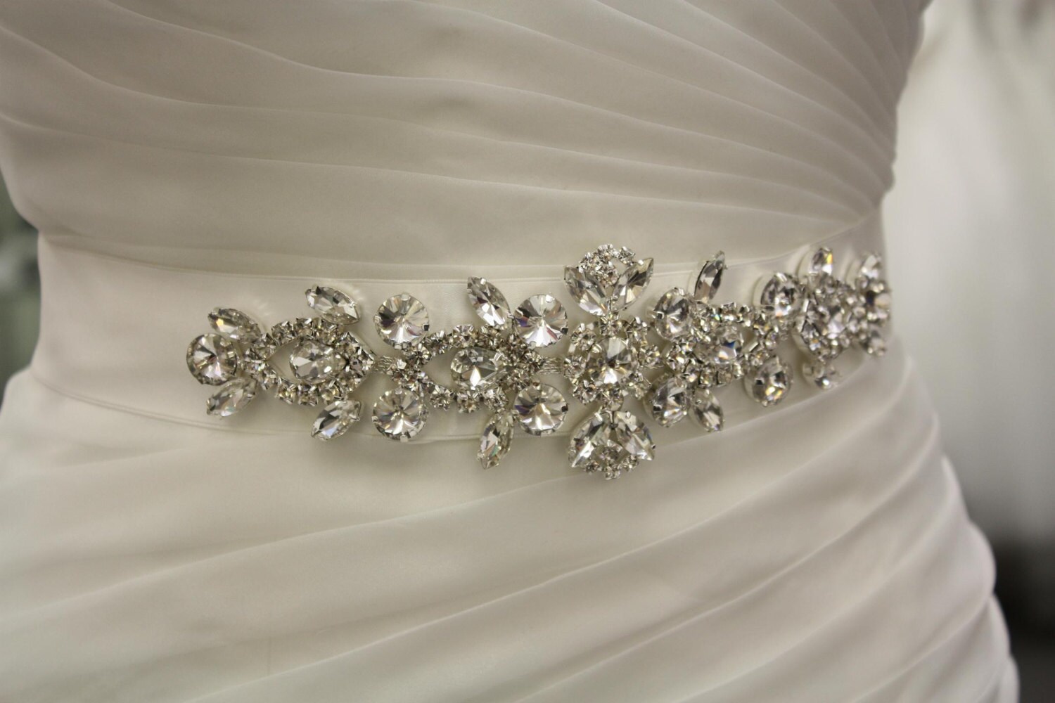 Jewelled Rhinestone Belt Rhinestone Bridal Belt Rhinestone | Etsy