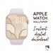 Beige Geometric Apple Watch Wallpaper, Elegant Neutral Design (digital ...