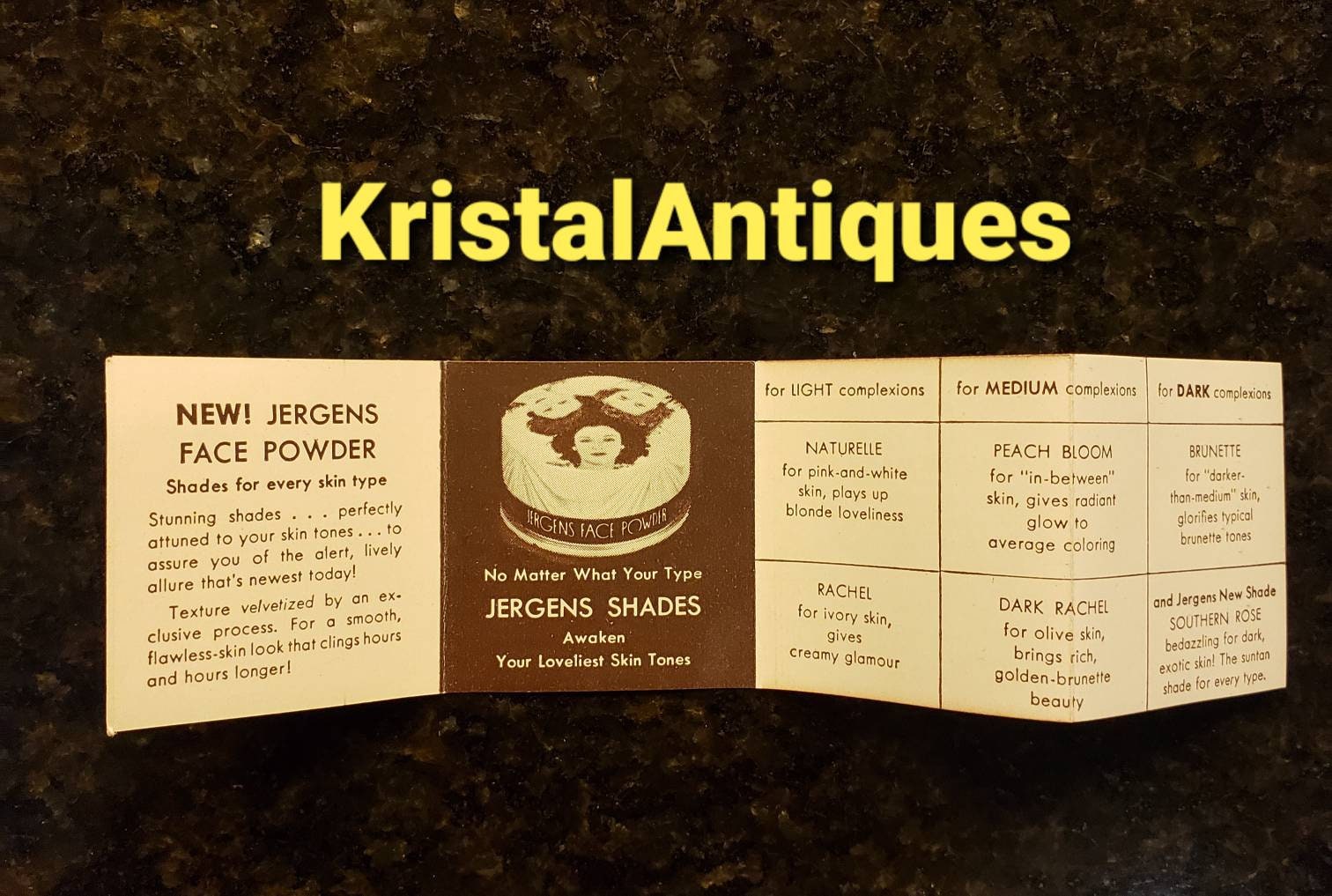 1940s Jergens Face Powder NOS New Old Stock Mint Vintage WWII - Etsy