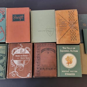 Antique Books. Short, Small Books. Ornate Books. 11 Books in This ...