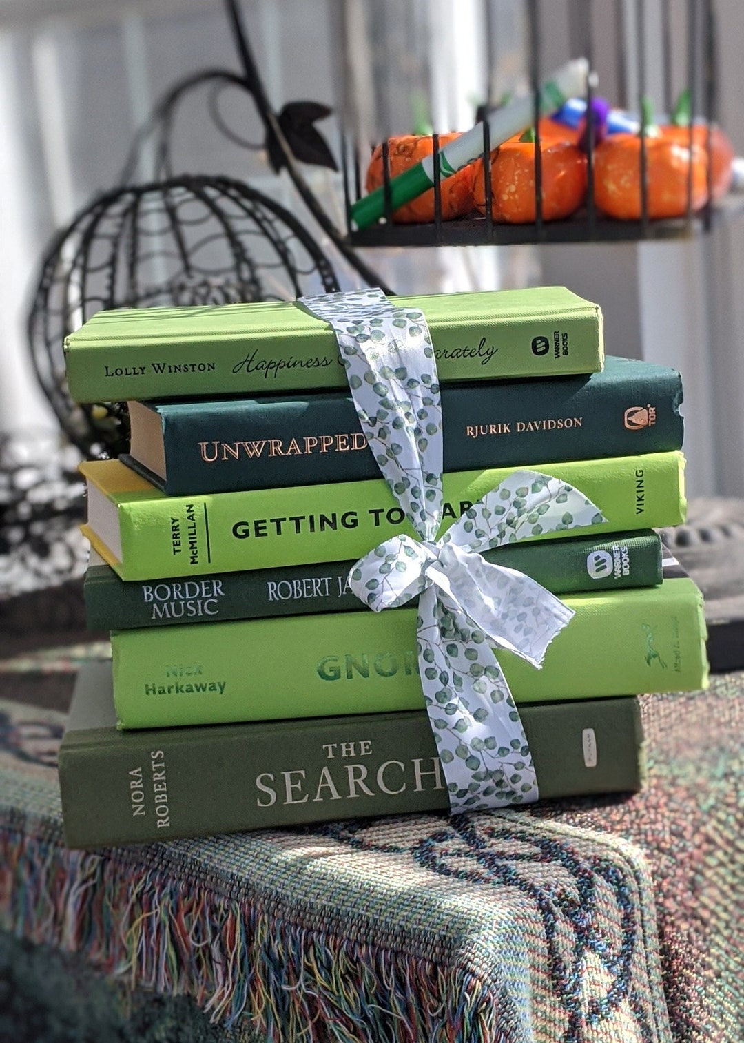 Green Books for Book Decor for Staging and Display, Colorpak of Green ...