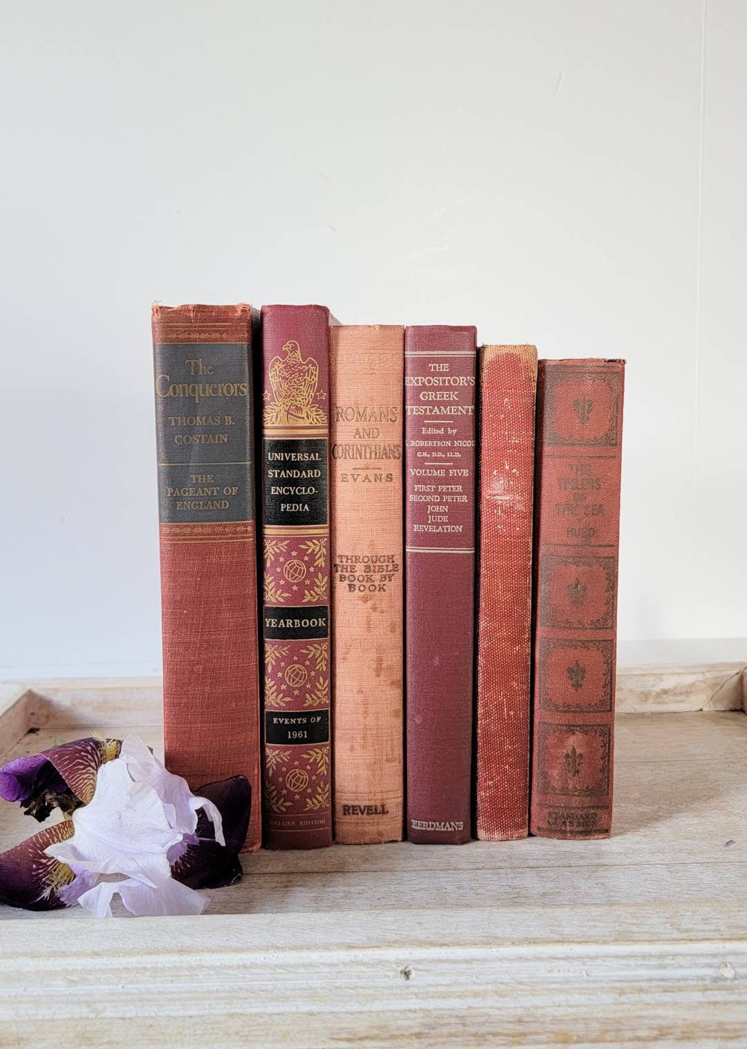 Red Books. Decorative Red Books. Shades of Red. 6 Books in - Etsy
