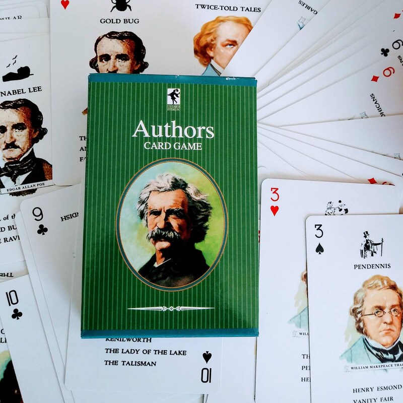 Authors Card Game - Etsy