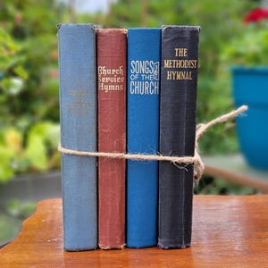 Vintage Hymnal Songbooks: 4 Books for Crafting & Decor - Etsy