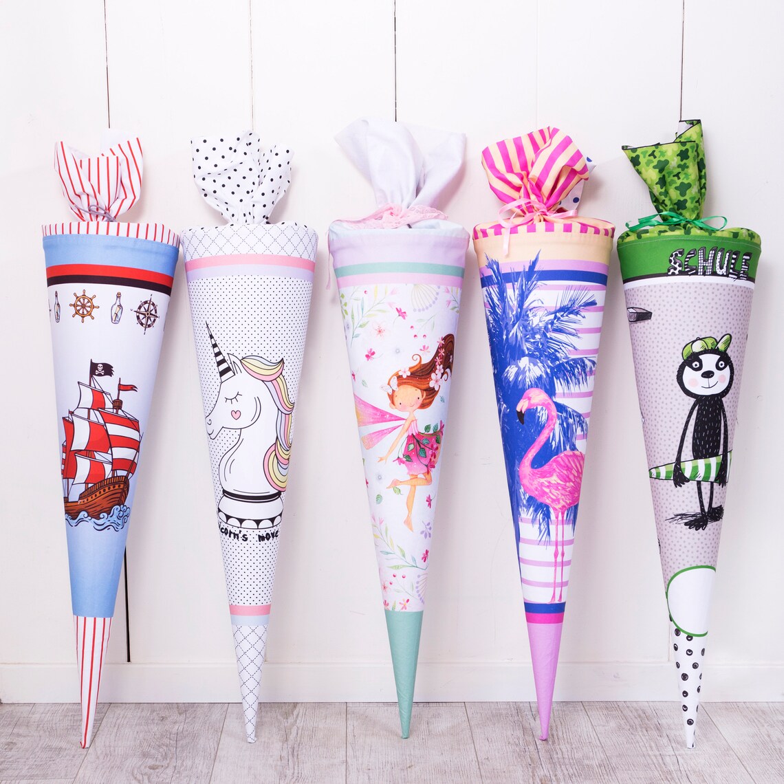 Stitched School Bag With Name Fabric Completely Incl | Etsy