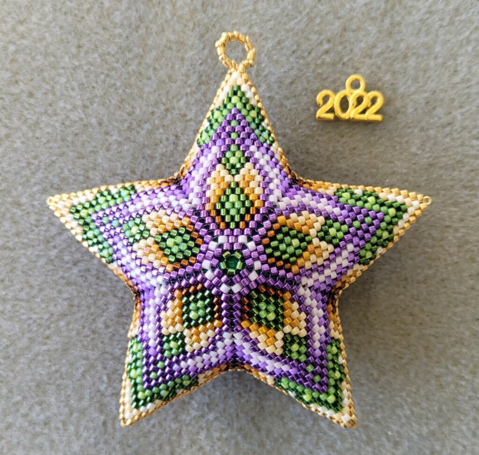 Beaded 3D Puffy Star - Crown Royal - Etsy