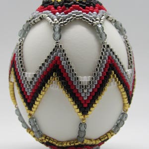 Beaded Egg PDF Pattern Tutorial - Zegg Zaggle - Etsy