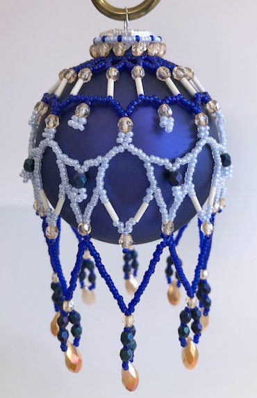 Beaded Christmas Ornament Cover Pattern Tutorial - Hearts & Soul - Etsy