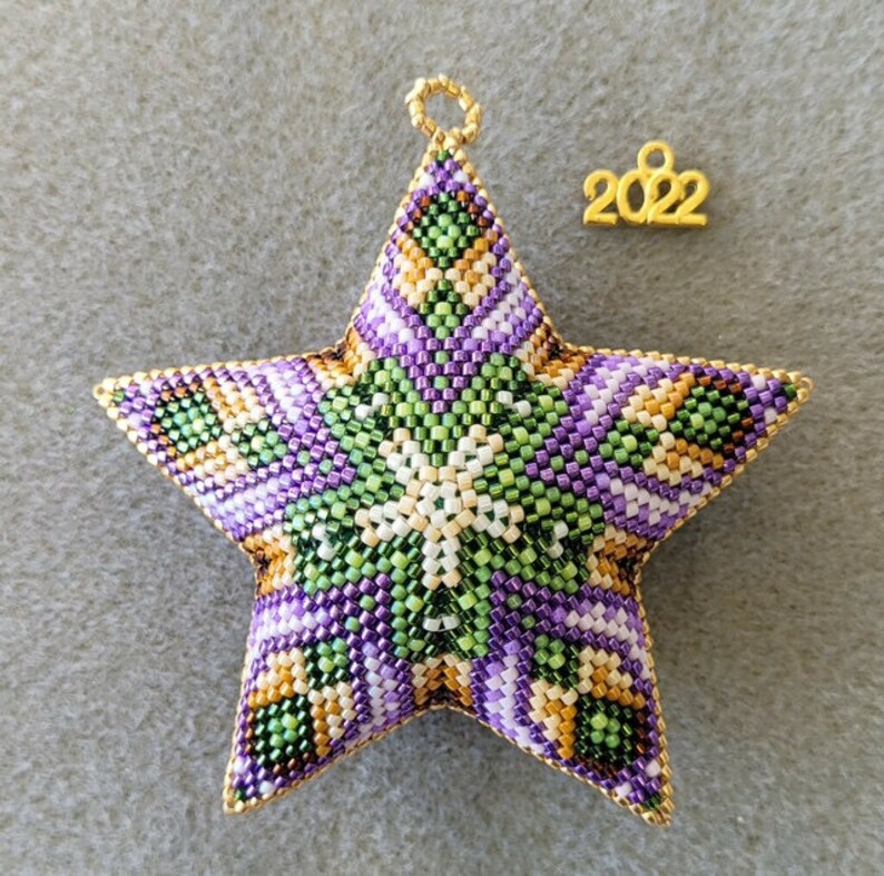 Beaded 3D Puffy Star - Crown Royal - Etsy