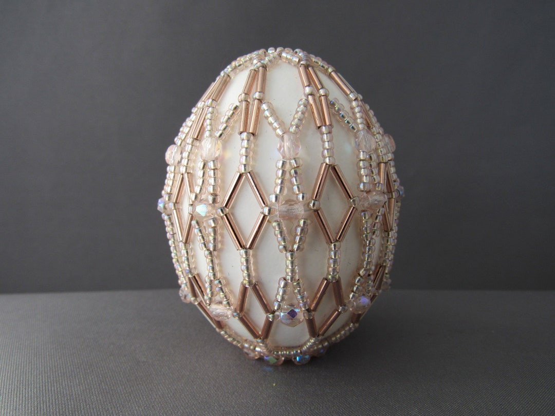 Beaded Egg PDF Pattern Tutorial - Her Eggselency - Etsy