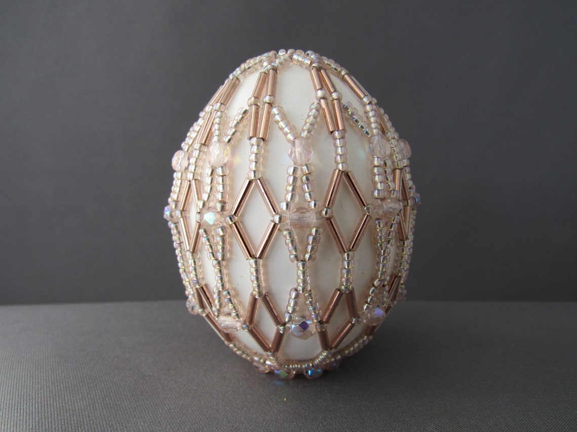 Beaded Egg PDF Pattern Tutorial - Her Eggselency - Etsy