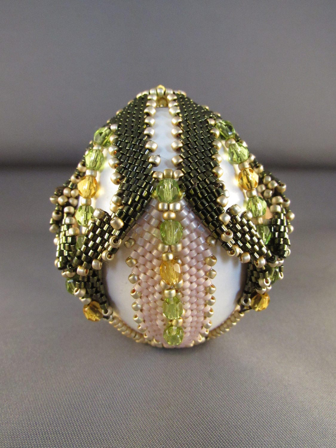 Marchemarch Beaded Egg PDF Pattern Tutorial - Etsy