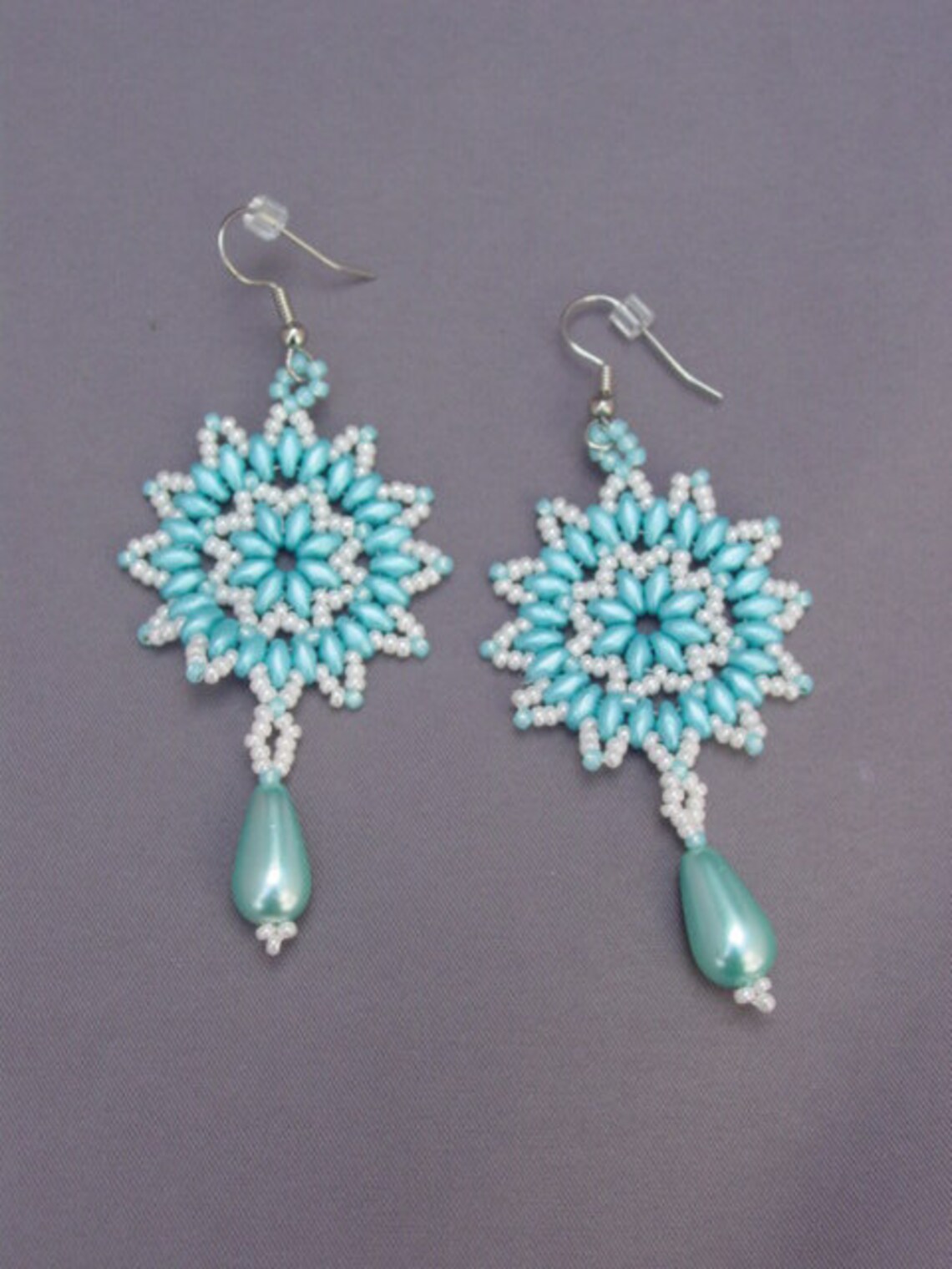 Sunburst Superduo Earring Pattern Tutorial - Etsy