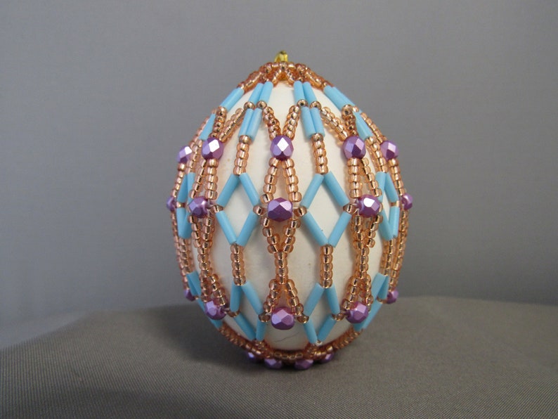 Beaded Egg PDF Pattern Tutorial - Her Eggselency - Etsy