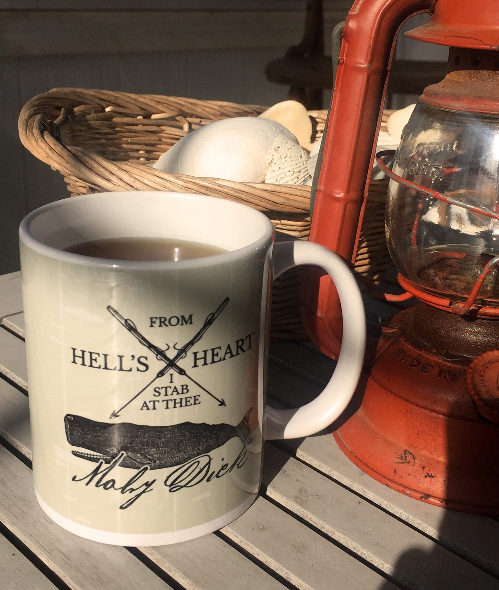 Moby Dick From Hell's Heart Herman Melville Quote Mug - Etsy