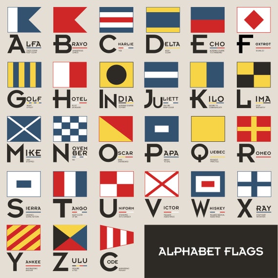 Nautical Signal Flags Clip Art