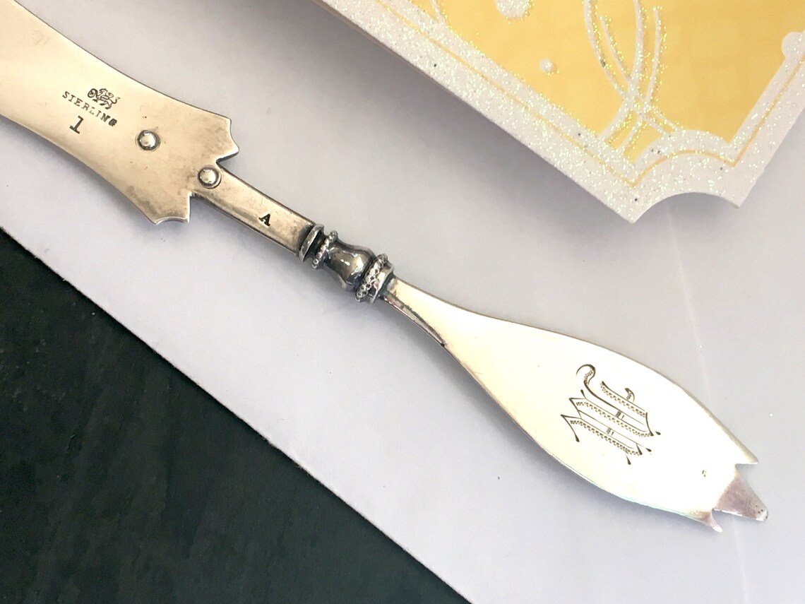 Antique WHITING Lily of the Valley Sterling Letter Opener - Etsy