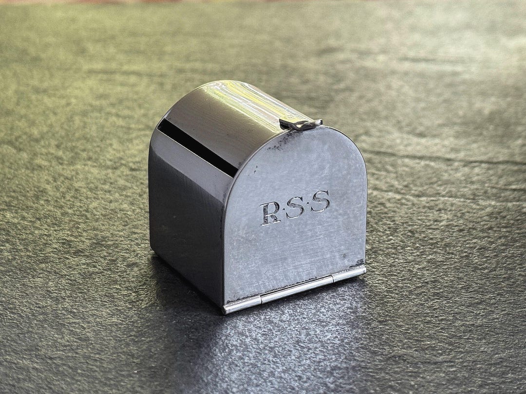 Vintage Tiffany & Co. Sterling Mailbox Postage Stamp Holder Mid Century ...