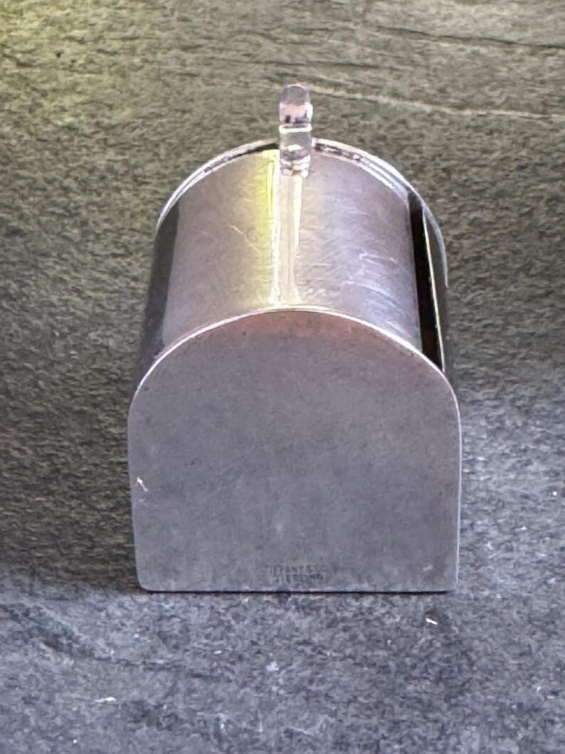 Vintage Tiffany & Co. Sterling Mailbox Postage Stamp Holder Mid Century ...