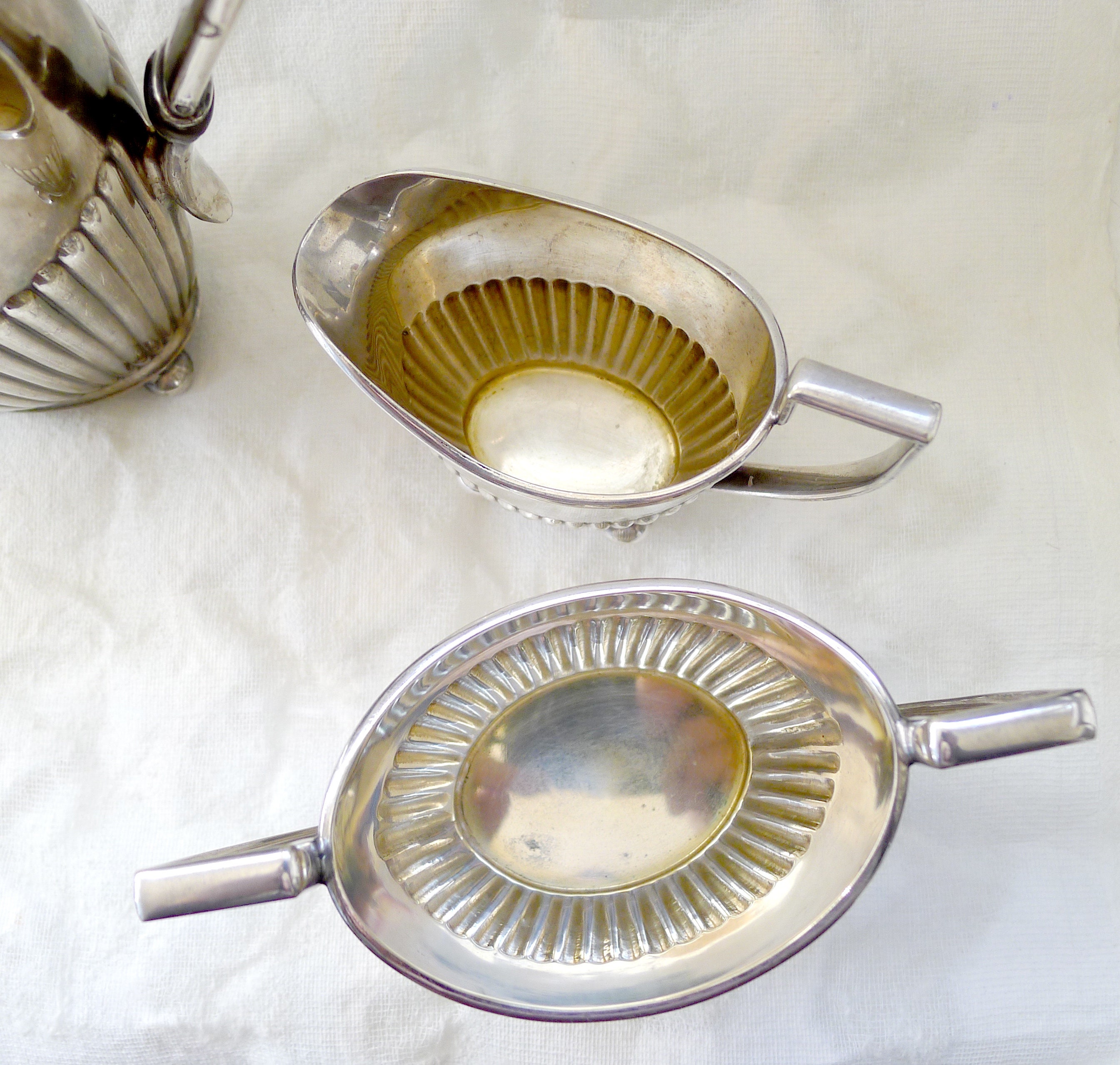 Vintage Israel Freeman & Sons LTD. Teapot Set Sheffield England Sugar ...