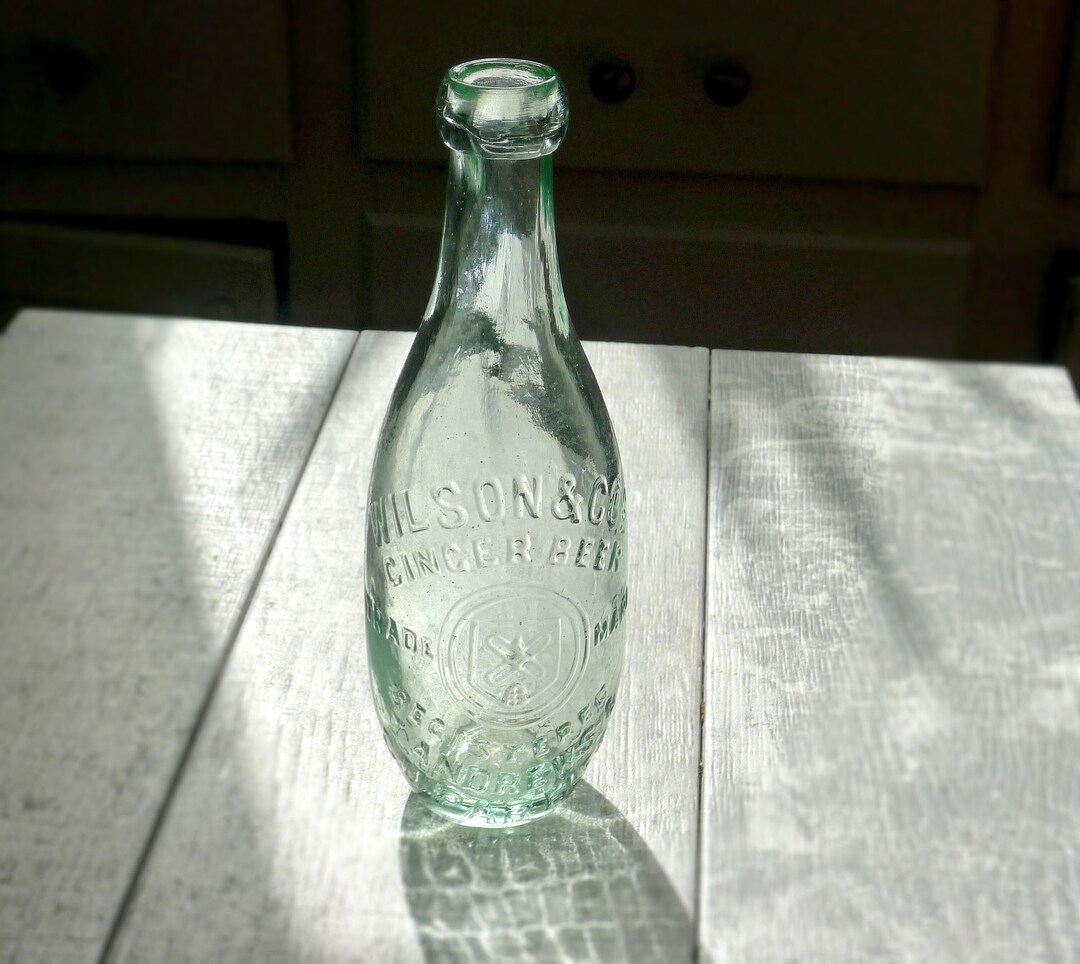 Old Wilson & Co. Ginger Beer Glass Bottle Collectible Bar - Etsy
