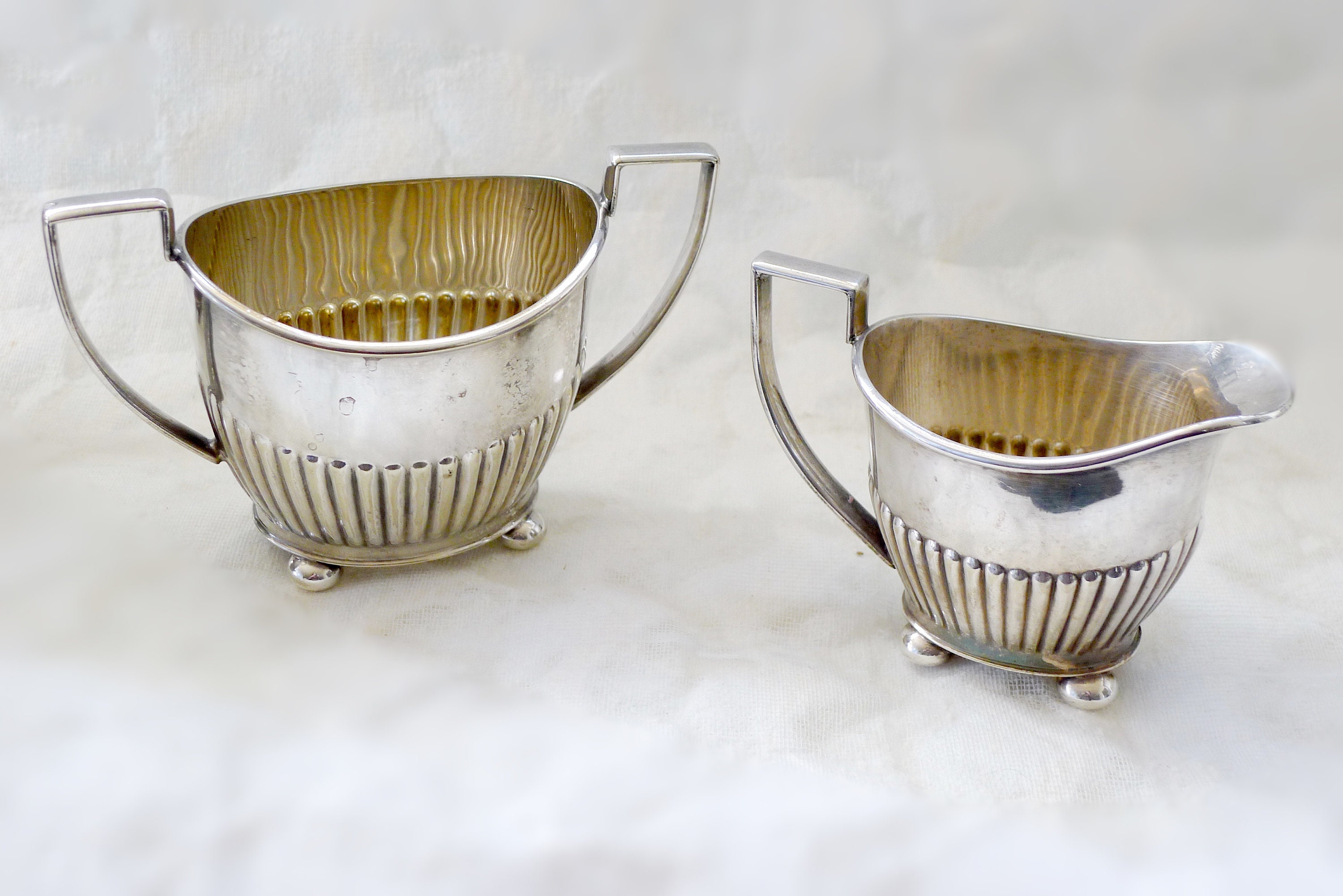 Vintage Israel Freeman & Sons LTD. Teapot Set Sheffield England Sugar ...