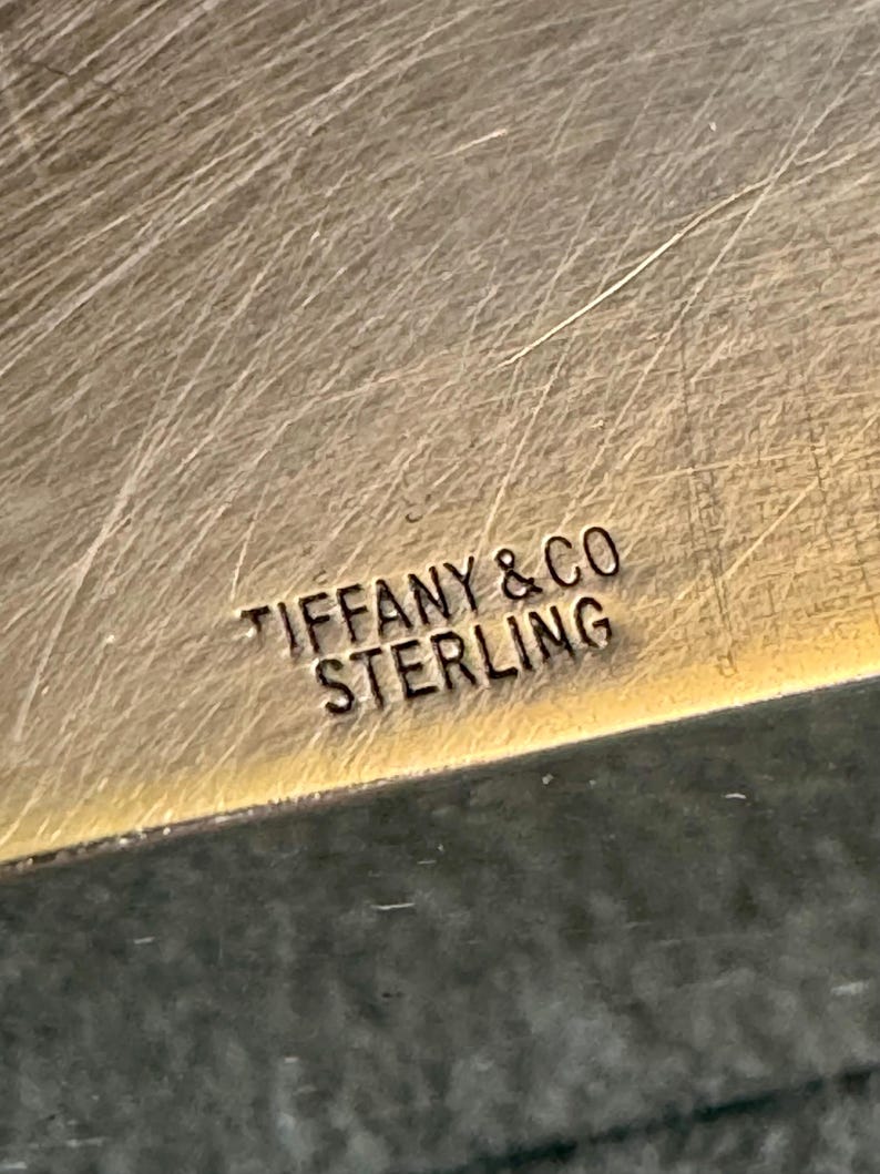 Vintage Tiffany & Co. Sterling Mailbox Postage Stamp Holder Mid Century ...