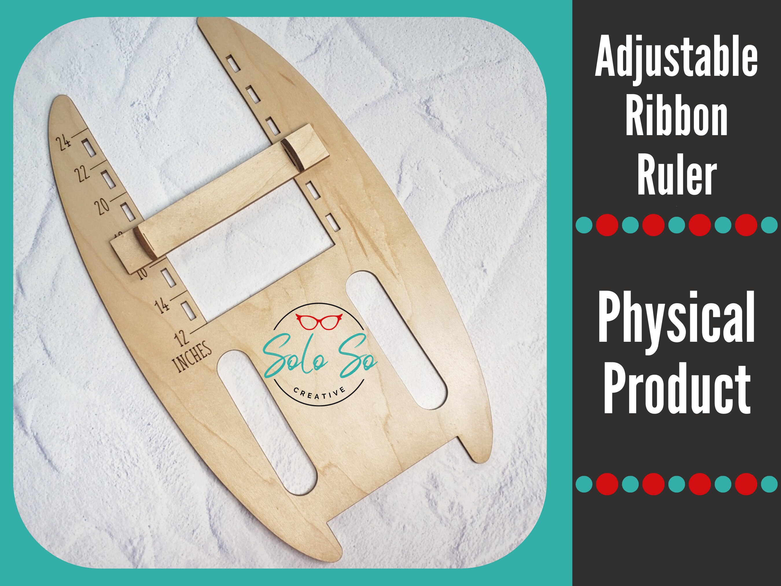 Adjustable Ribbon Ruler String Ruler Ribbon Bobbin Template - Etsy