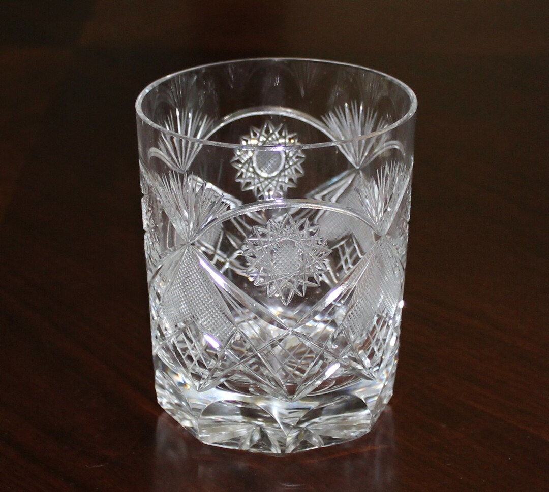 Varga Art Crystal Roma Clear Old Fashioned Glass - Etsy