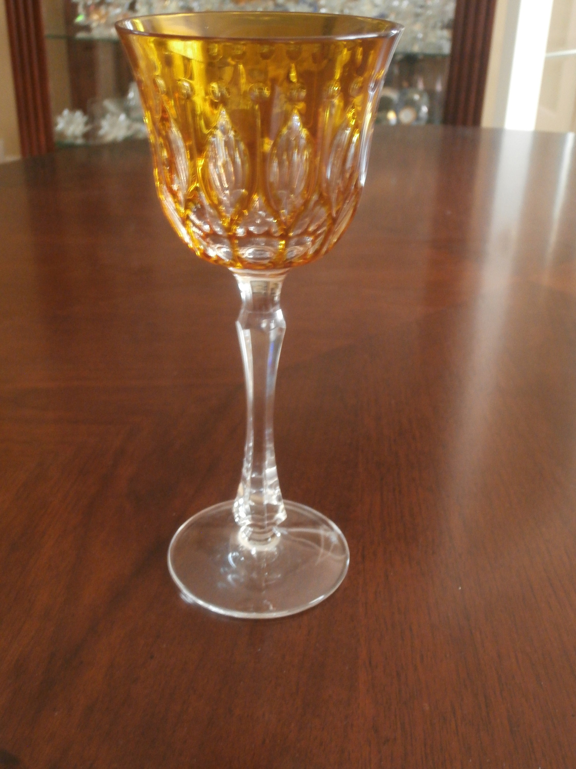 Signed Varga Art Crystal Cased Crystal Renaissance Wine Glass - Etsy