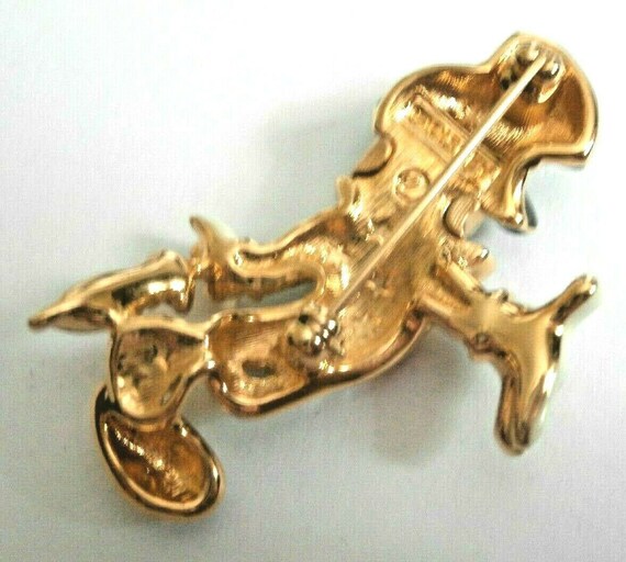 Swarovski Disney Signed Jiminy Cricket Pin Brooch In… - Gem