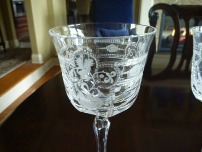 Varga Art Crystal Signed Clear Imperial Wine Glass - Etsy