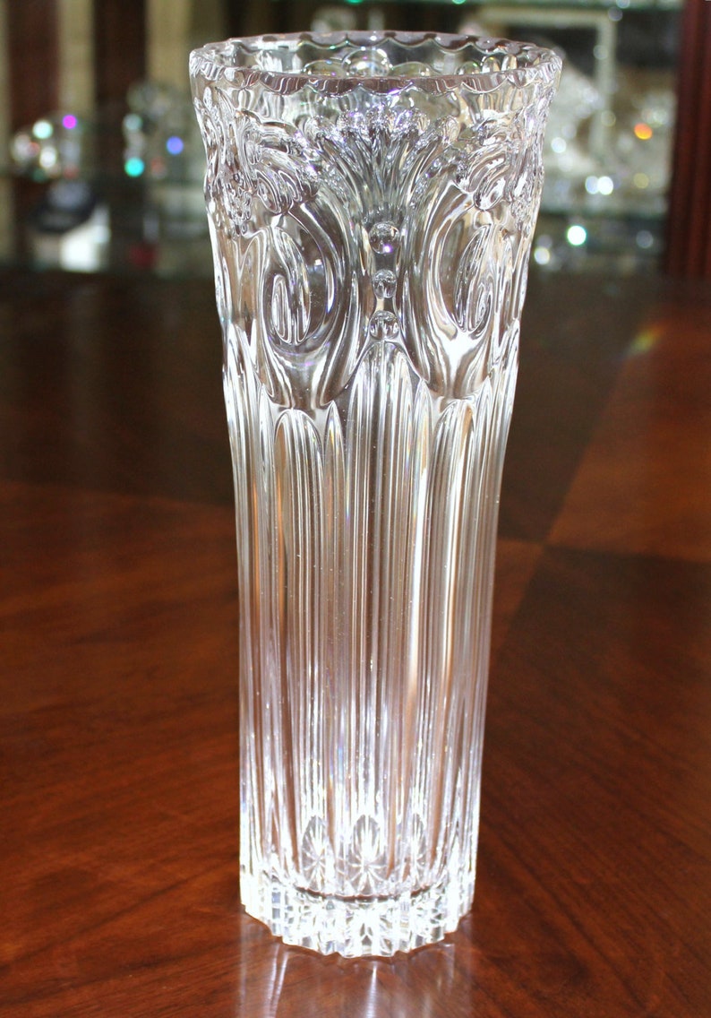 Varga Art Crystal Vase Hand Made In Hungary with COA - Etsy Nederland