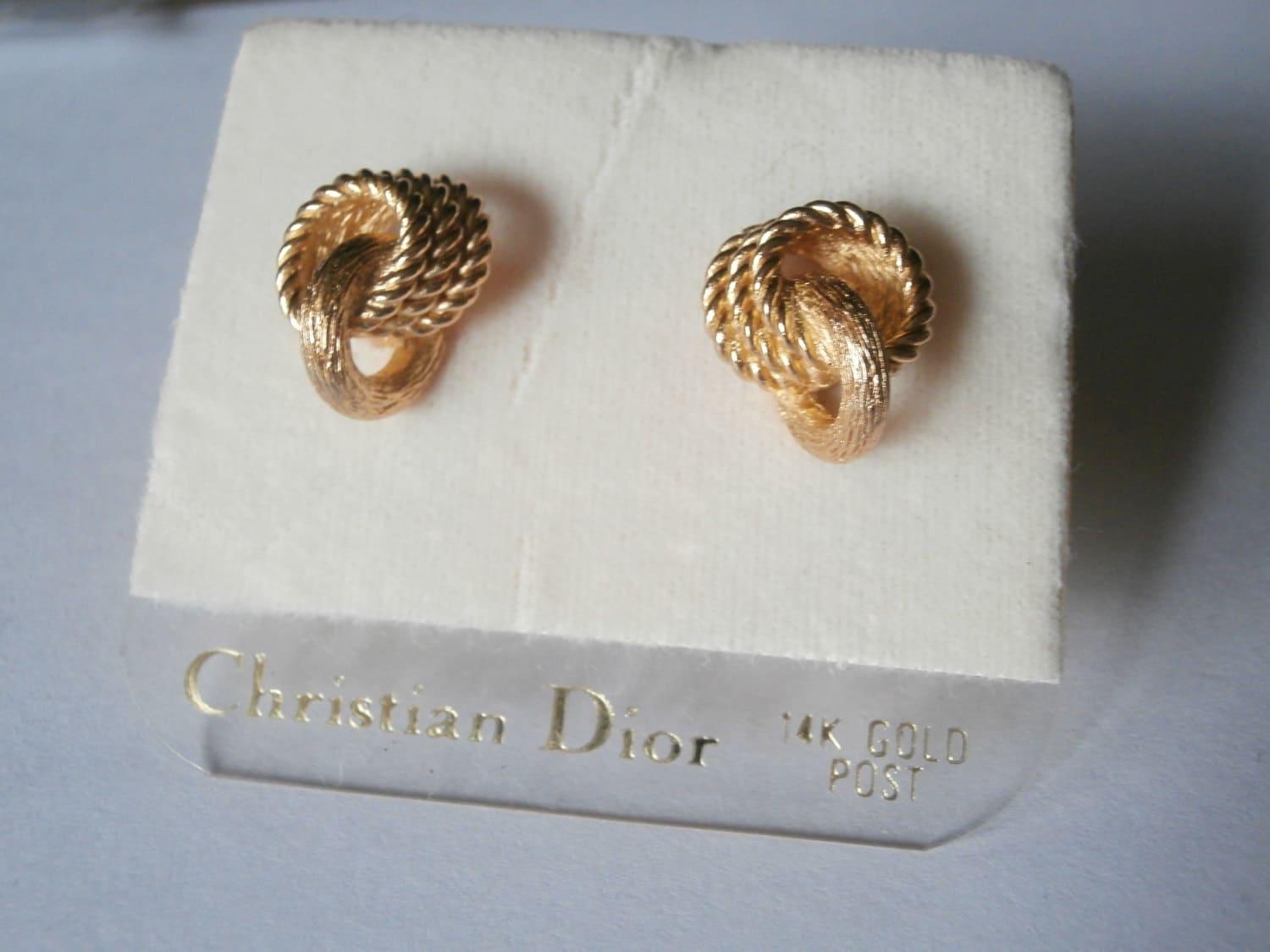 Signed Christian Dior Gold-plated Earrings With 14 Kt Gold Posts - Etsy