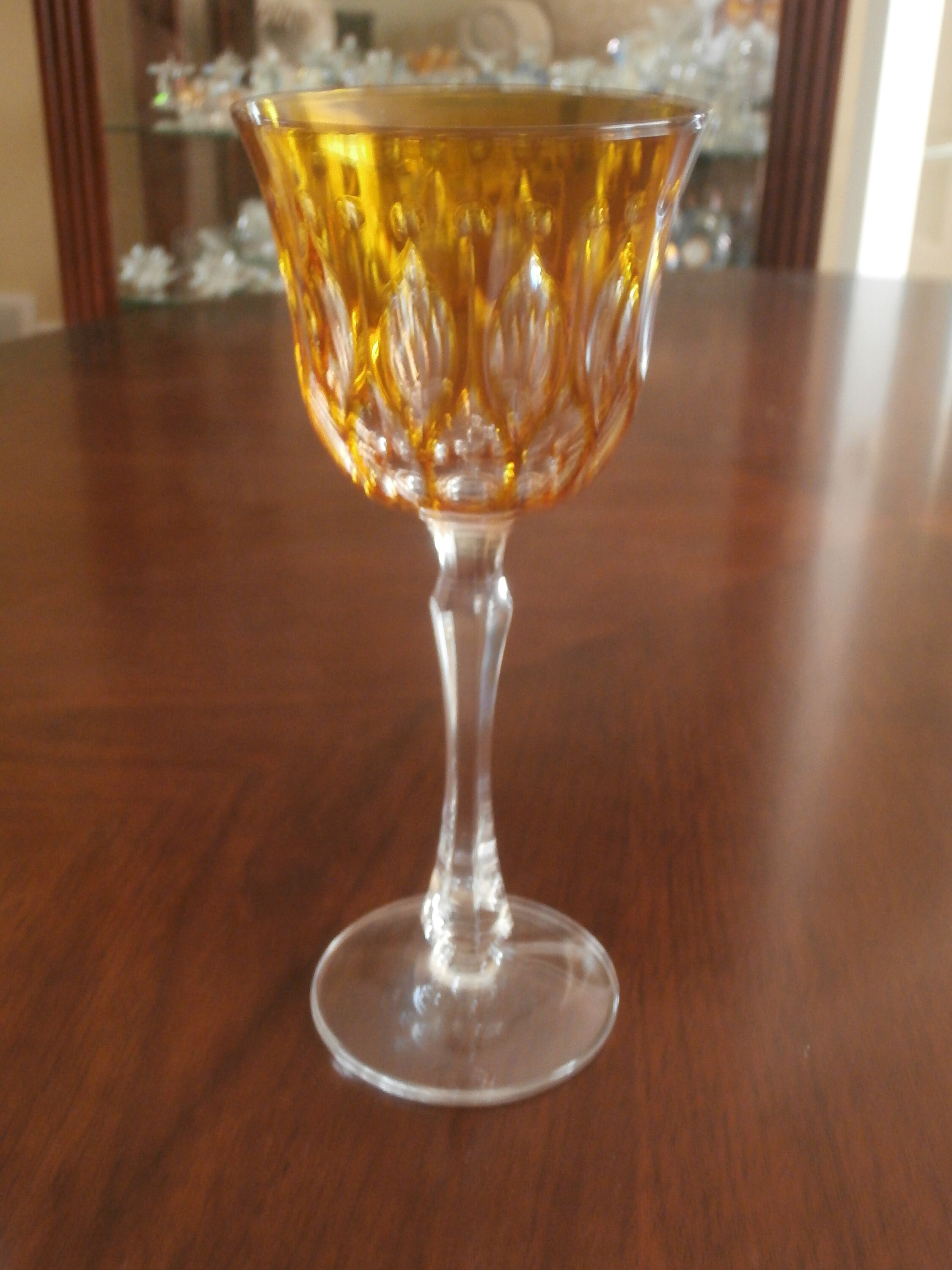 Signed Varga Art Crystal Cased Crystal Renaissance Wine Glass - Etsy