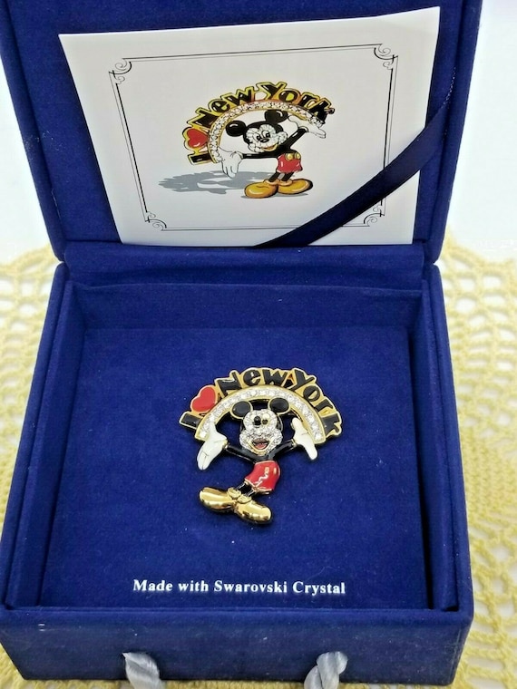 Signed Swarovski Disney Gold Plated Mickey Mouse "I L… - Gem
