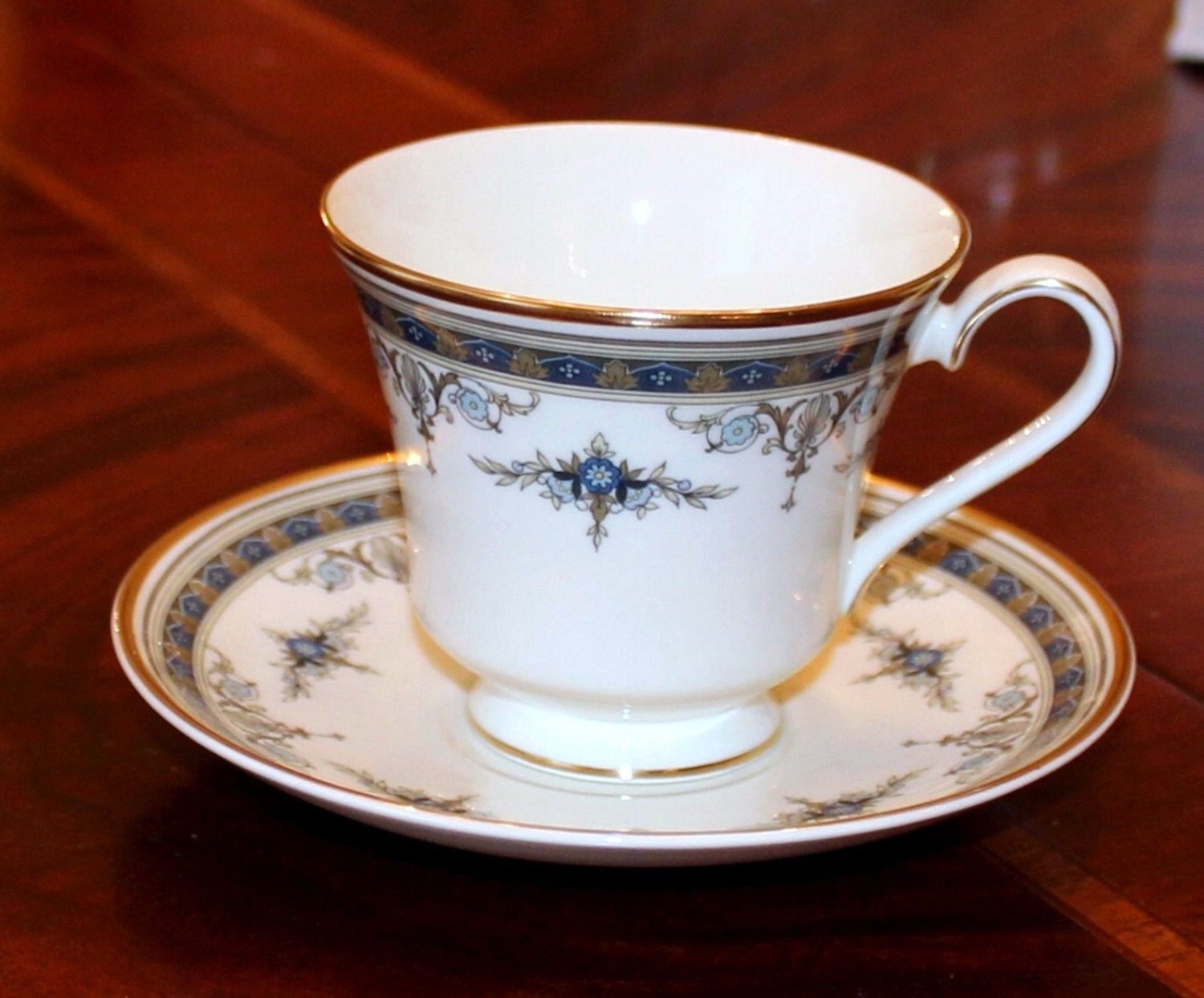 30 Piece Minton Grasmere Blue Dinner Set for 6 English Bone - Etsy