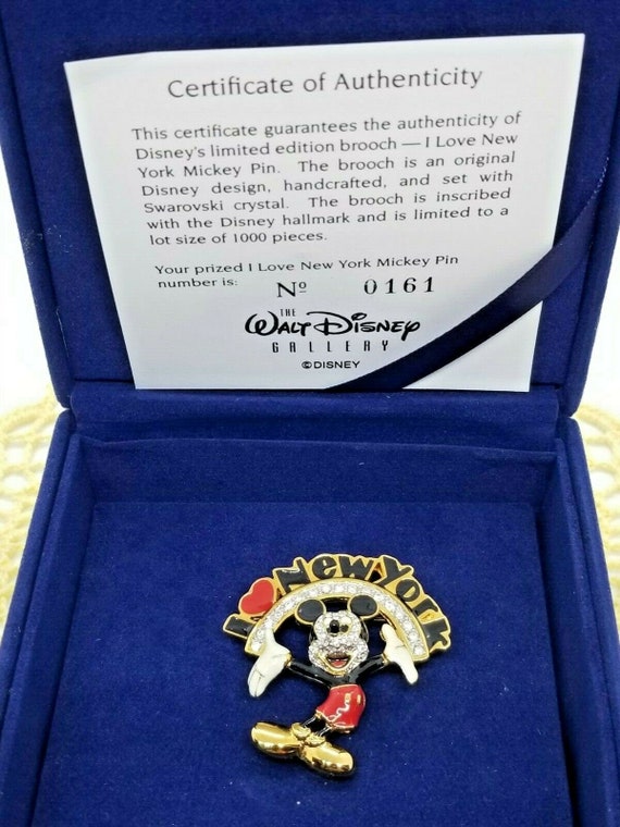 Signed Swarovski Disney Gold Plated Mickey Mouse "I L… - Gem
