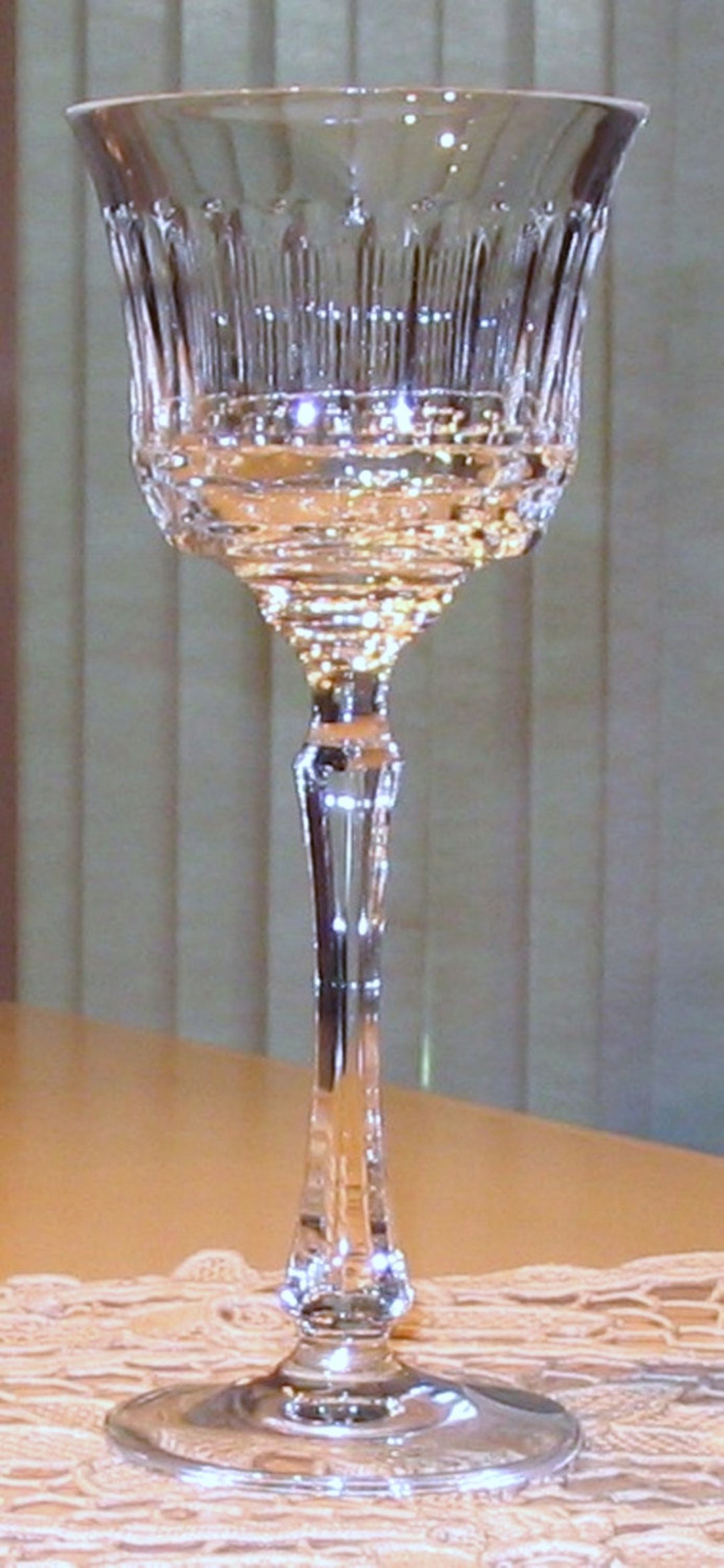Varga Art Crystal Signed Monte Carlo Clear Wine Glass (2 Available) - Etsy