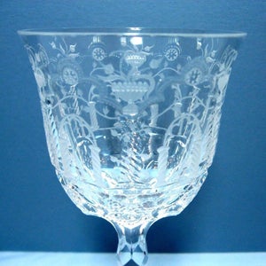 Varga Art Crystal Signed Clear Athens Water Glass | Etsy