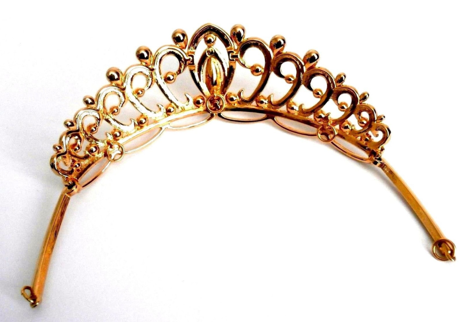 Swarovski Signed Wedding Tiara Gold Plated Set With Crystals & - Etsy