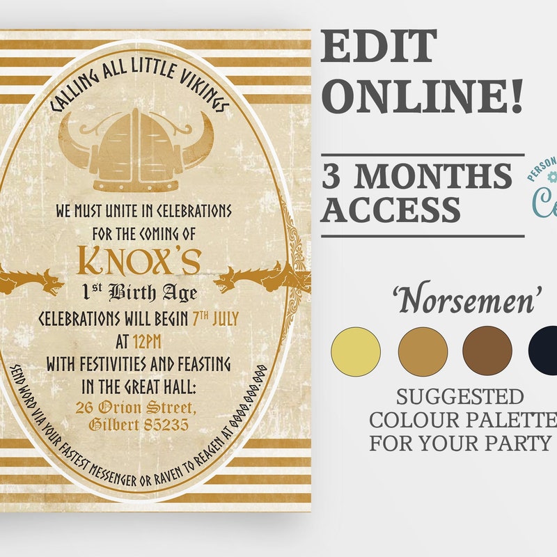 Viking Wedding Invitations - Etsy