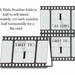 Printable Hollywood Table Numbers 35, Film Reel Party Ideas, Movie ...