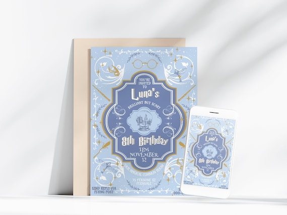 Wizard Invitation, Birthday Invitation Template, Invitation Card ...