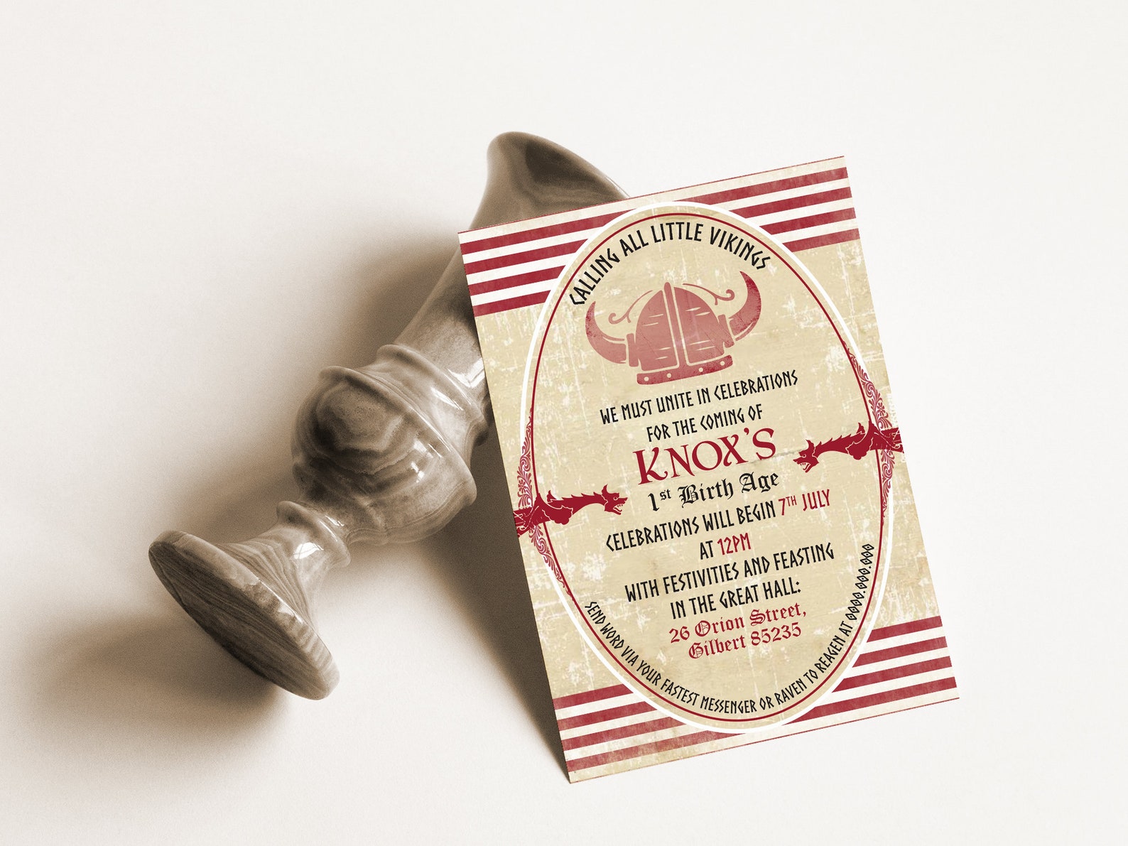 Viking Birthday Invitation Template Editable Baby Shower - Etsy
