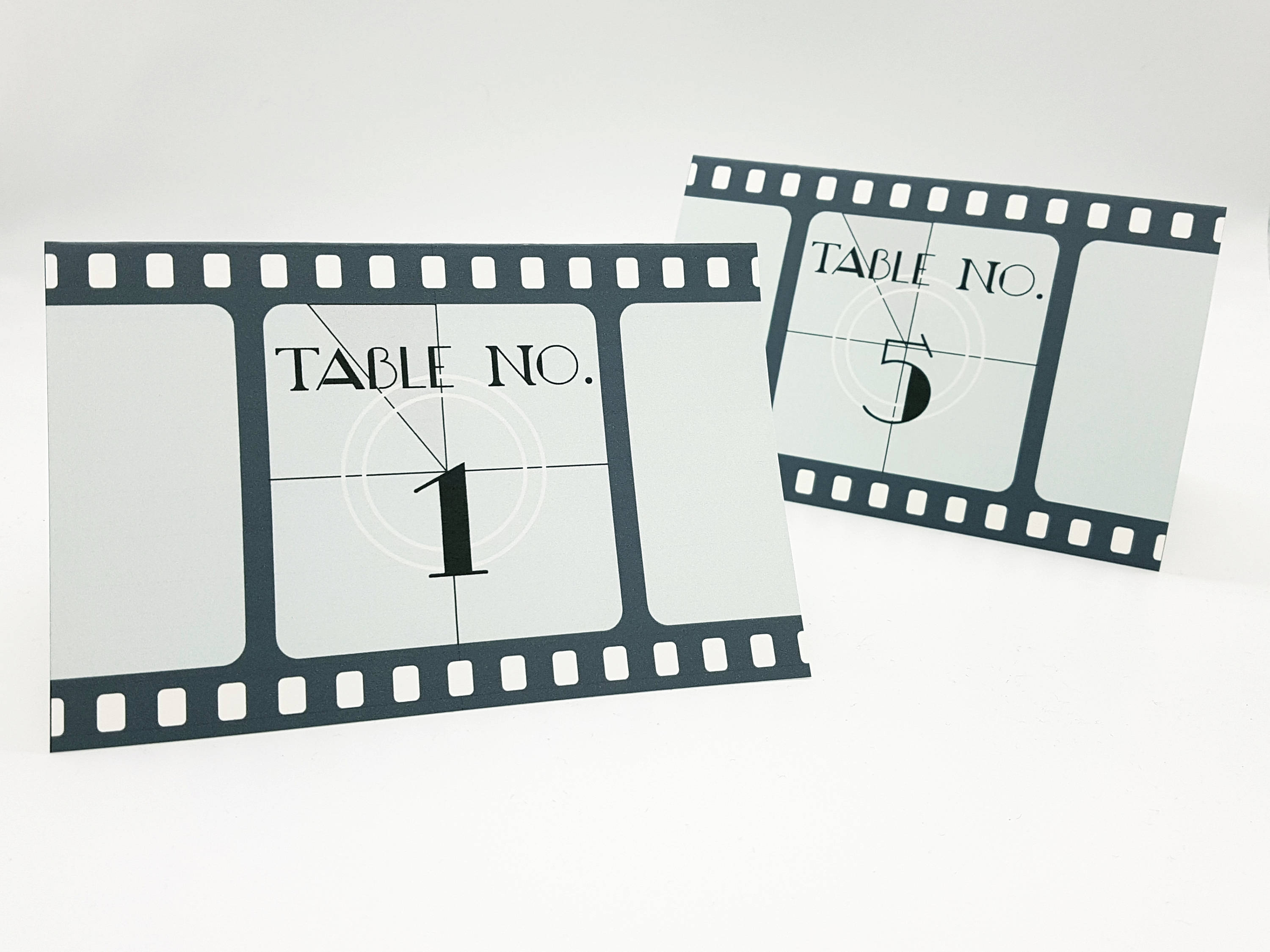 Printable Hollywood Table Numbers 35 Film Reel Party Ideas - Etsy