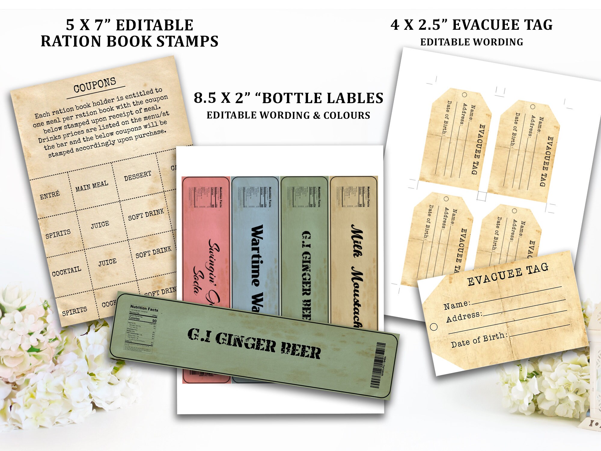 1940s Party Theme 1940s Decorations Printables 90th Birthday | Etsy ...