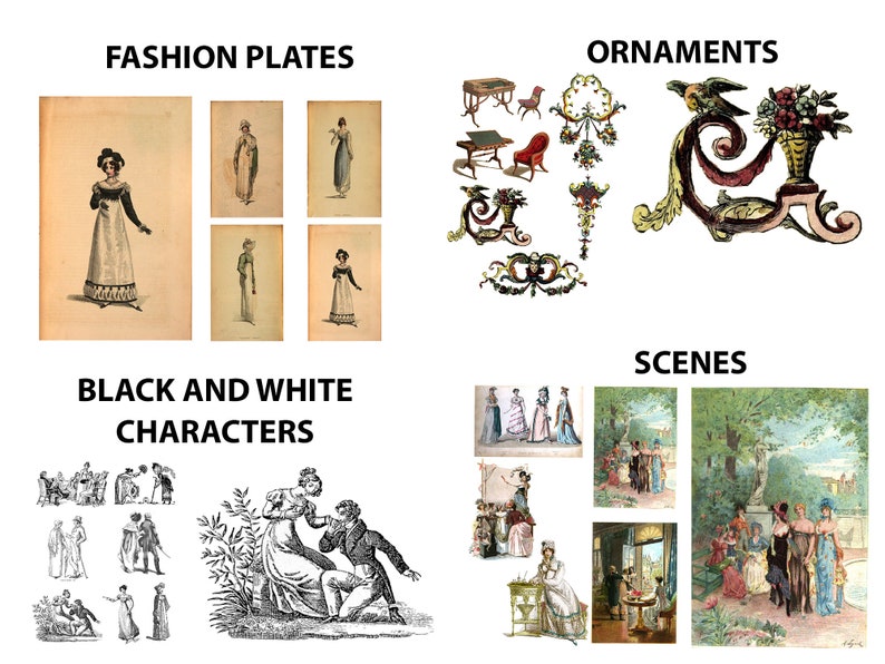 Regency Era Journal Printables Instant Downloads Jane Austen - Etsy