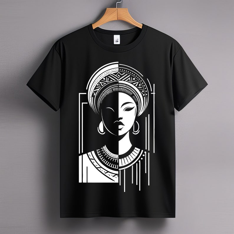 African Queen T-shirt, Africa Shirt, African American Woman Tee, Black ...